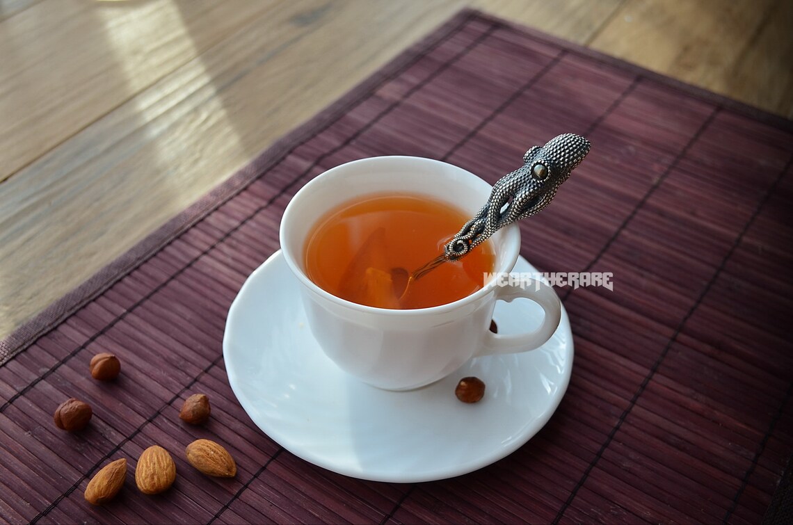 Sterling Silver Octopus Spoon With Black Pearls - Etsy