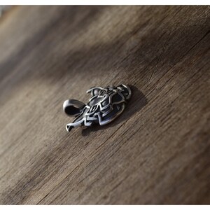 Silver Lynx Head Necklace Pendant Celtic Animal Jewelry - Etsy