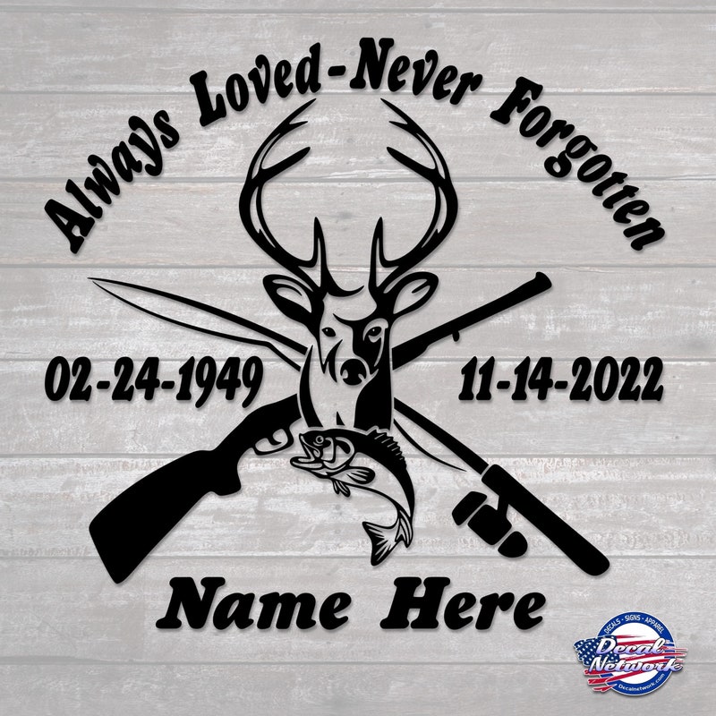 Deer in Memory of Sticker - Etsy