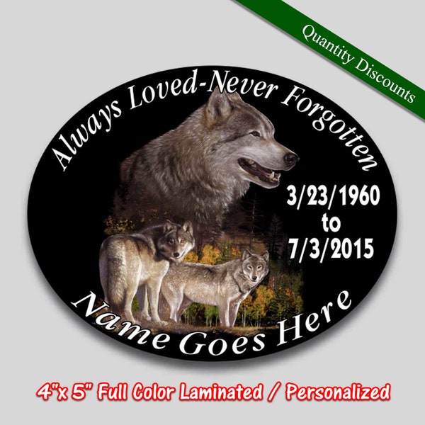 Wolf Memorial - Etsy