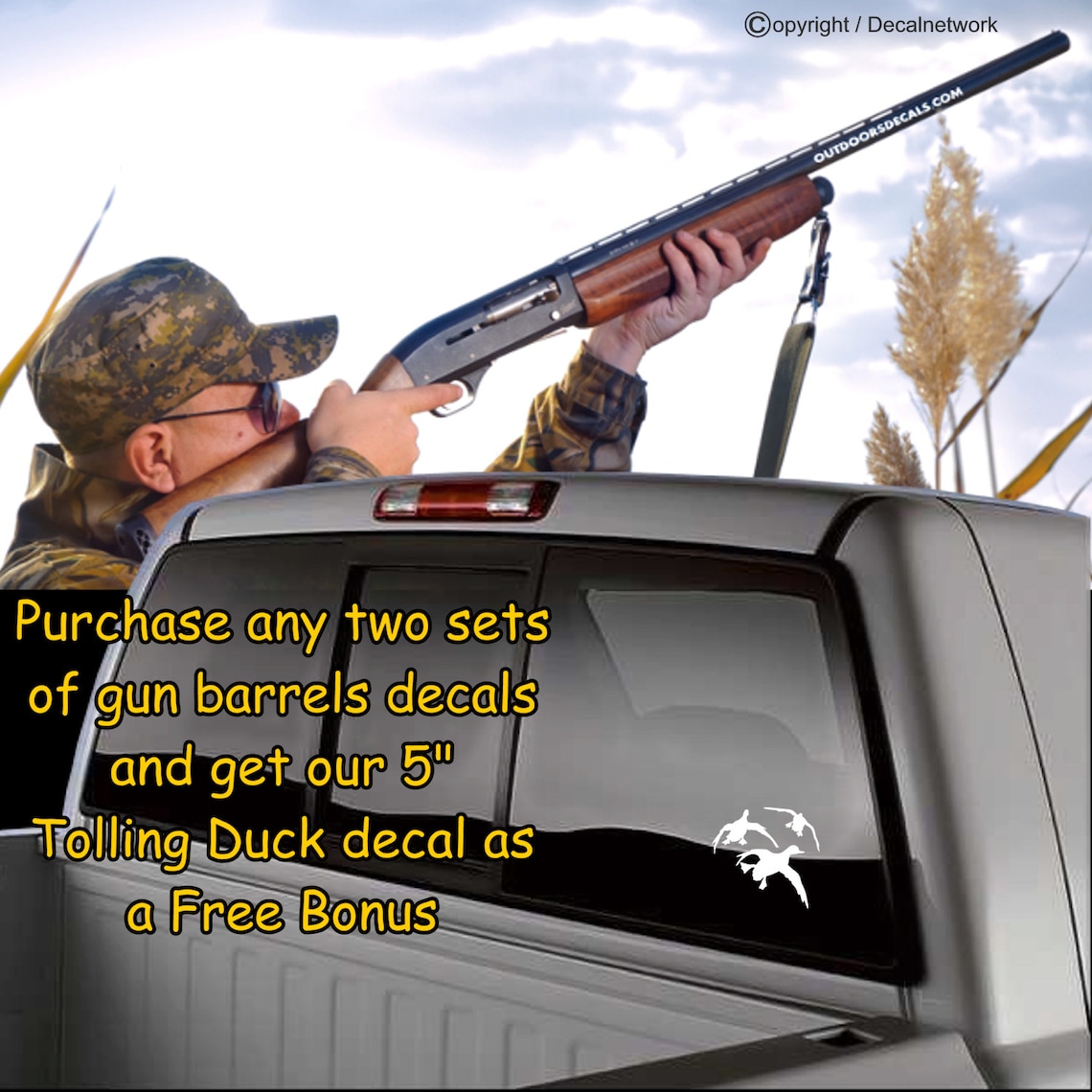 Gun Barrel Decals Shotgun Hunting Duck Hunting Goose | Etsy