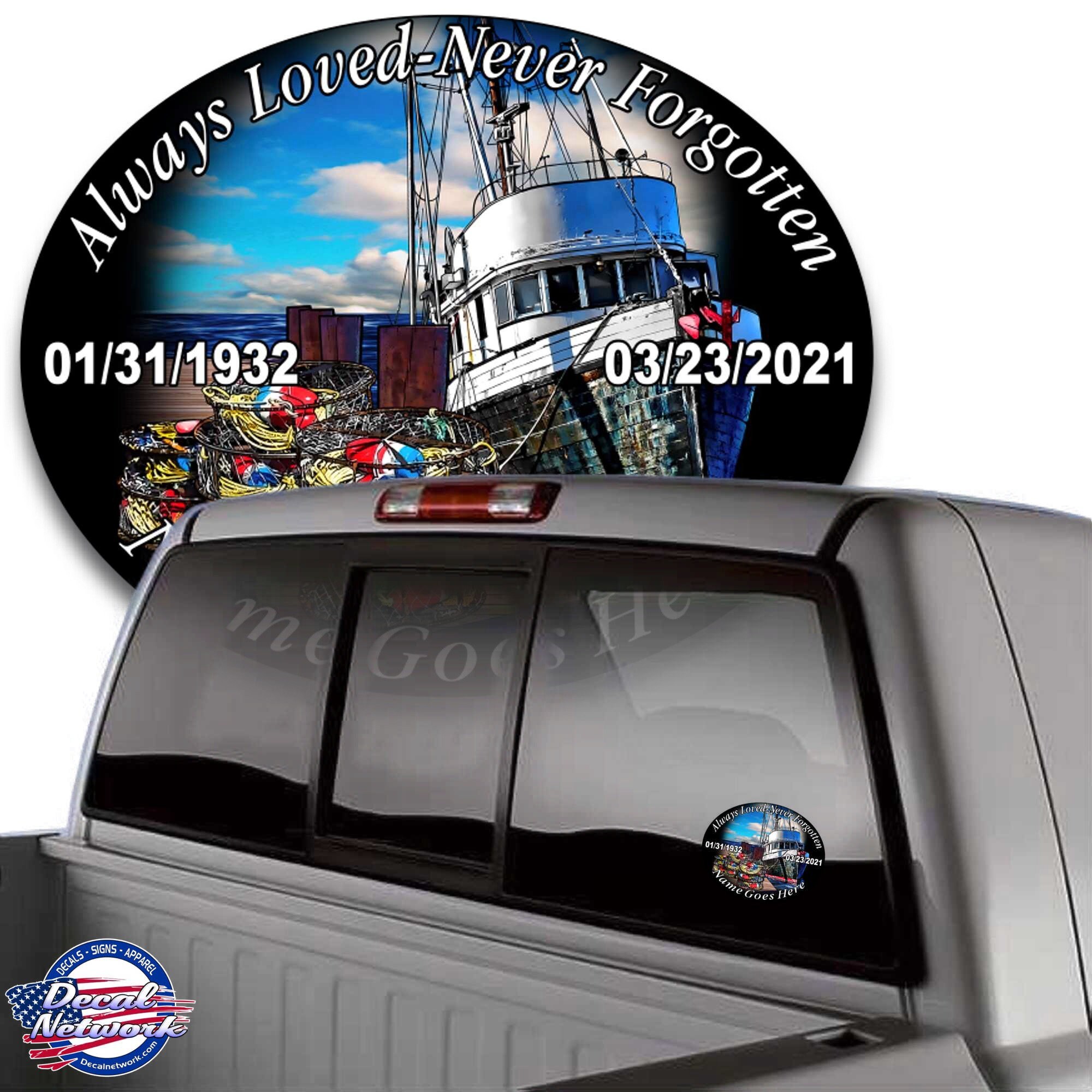 Always Loved Never Forgotten personalize memorial vinyl decal | Etsy