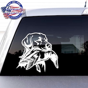 Duck Hunting Waterfowl Vinyl Decal Lab With Mallard 4 - Etsy