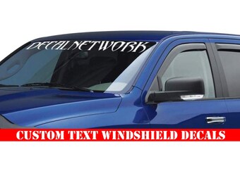 Truck Front Window Decals