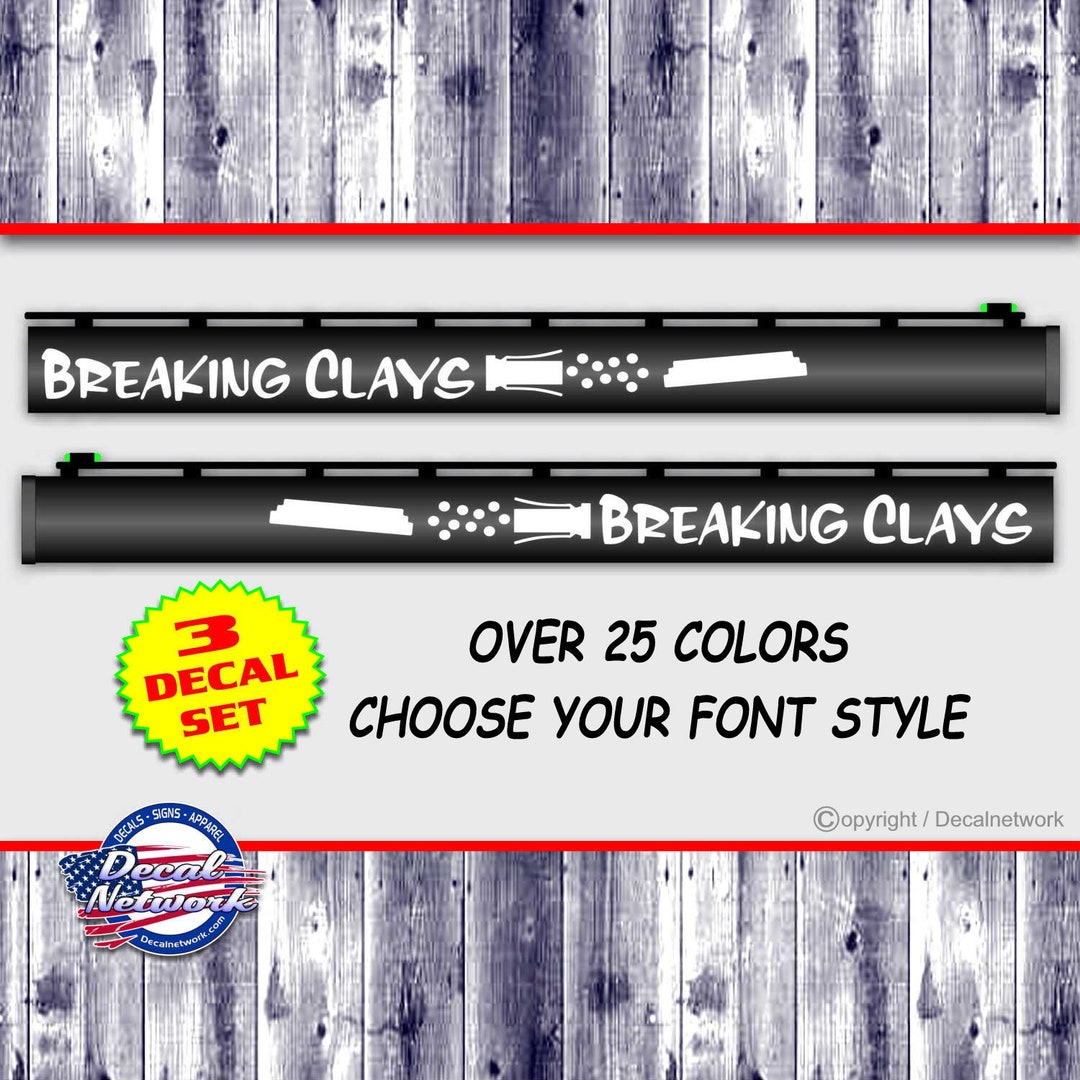 Breaking Clays, Gun Barrel Decals, Shotgun, Hunting, Duck Hunting ...
