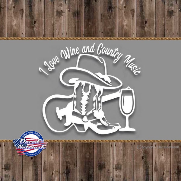 Country Music Decal - Etsy