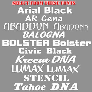 Custom Gun Barrel Decal Custom Text Set of 3 Decals for Your Shotgun ...