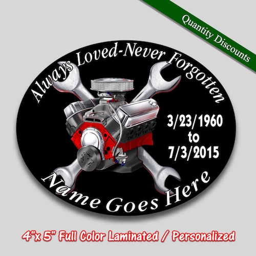 Mechanic Memorial Decal - Etsy