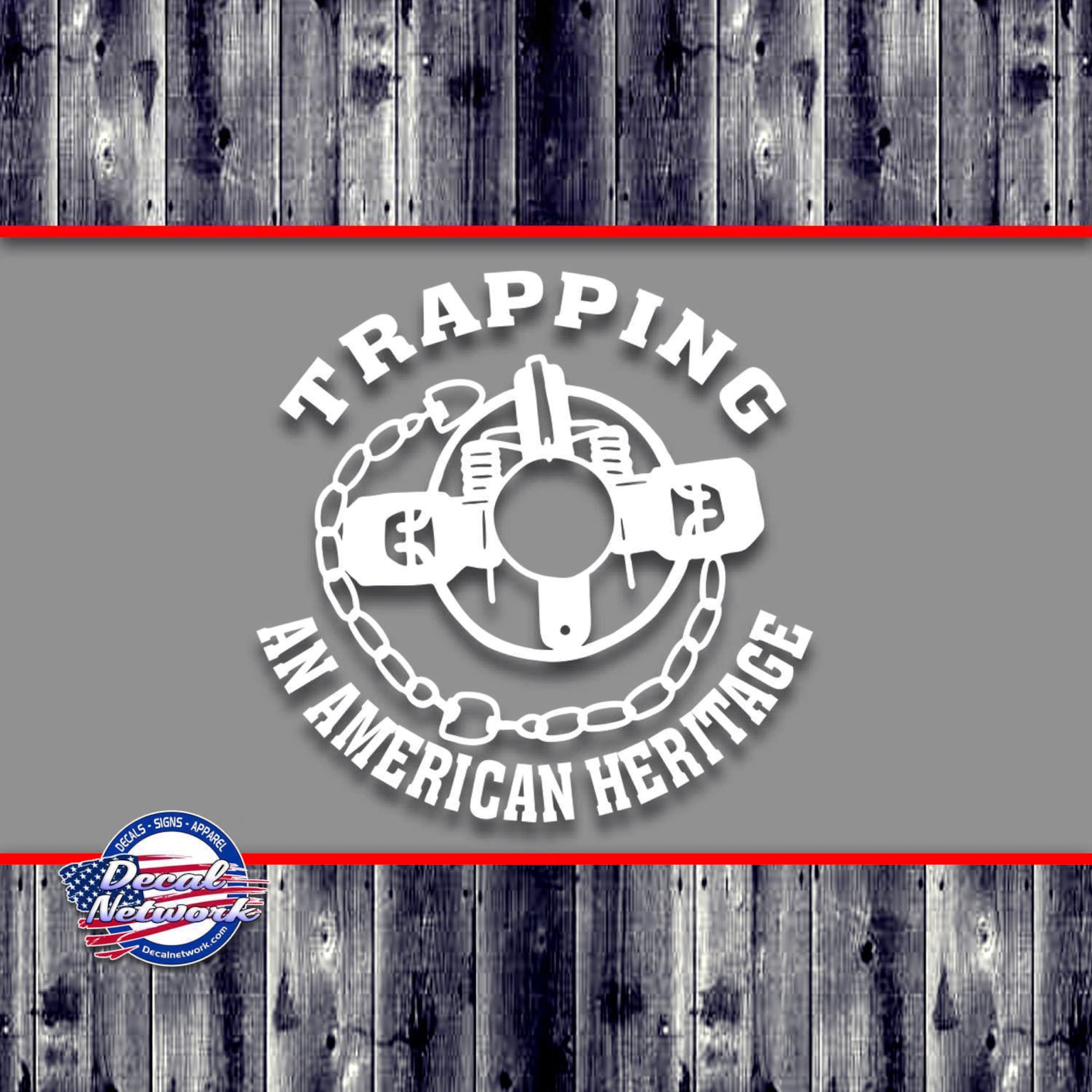 Trapping Vinyl Decal Trapper Window Sticker American Heritage - Etsy