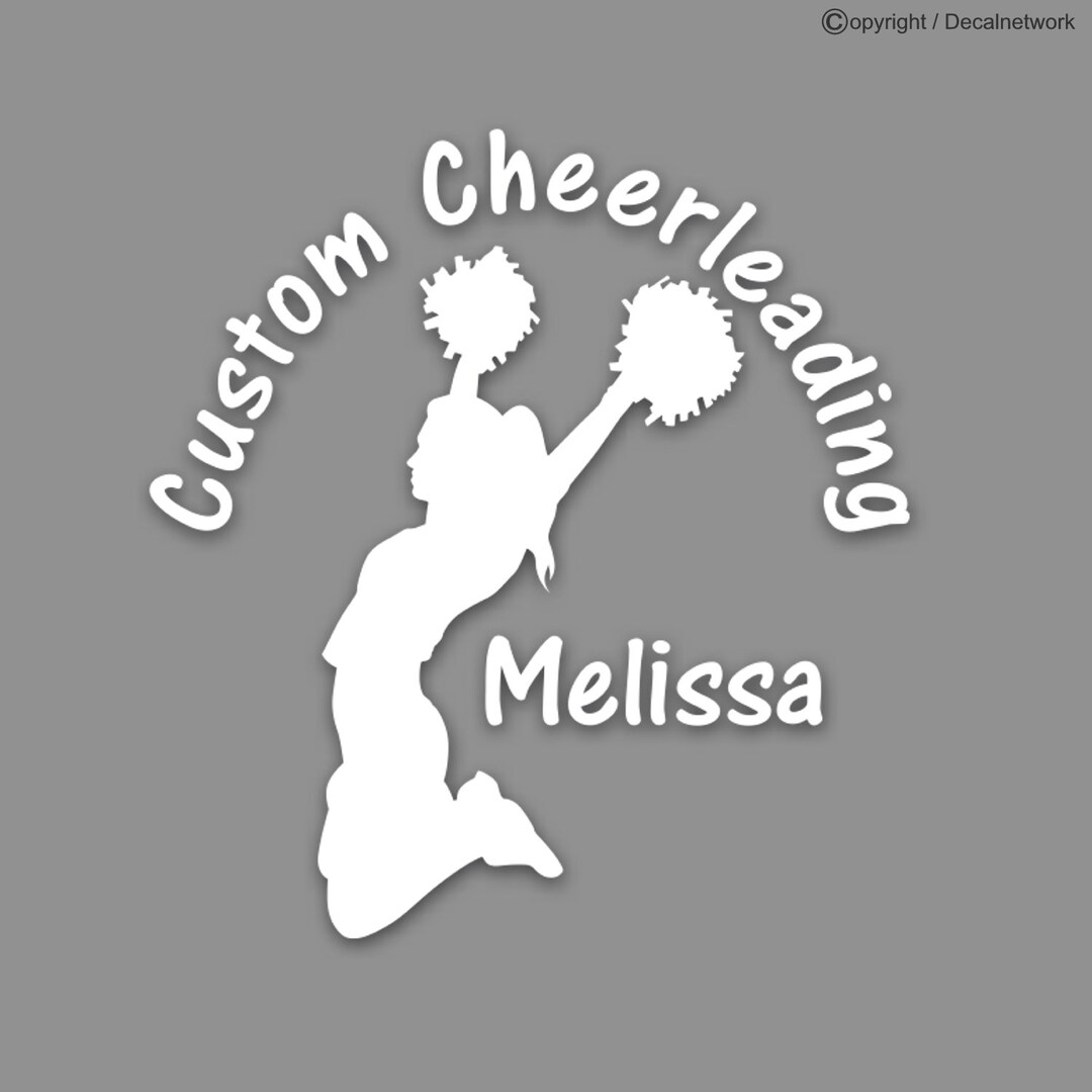 Cheerleading Custom Decal Personalized Cheer Team Sticker 5.5"x 5.5 ...