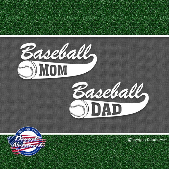 Baseball Tail Decals Sports Stickers 3.5x 7 Select | Etsy