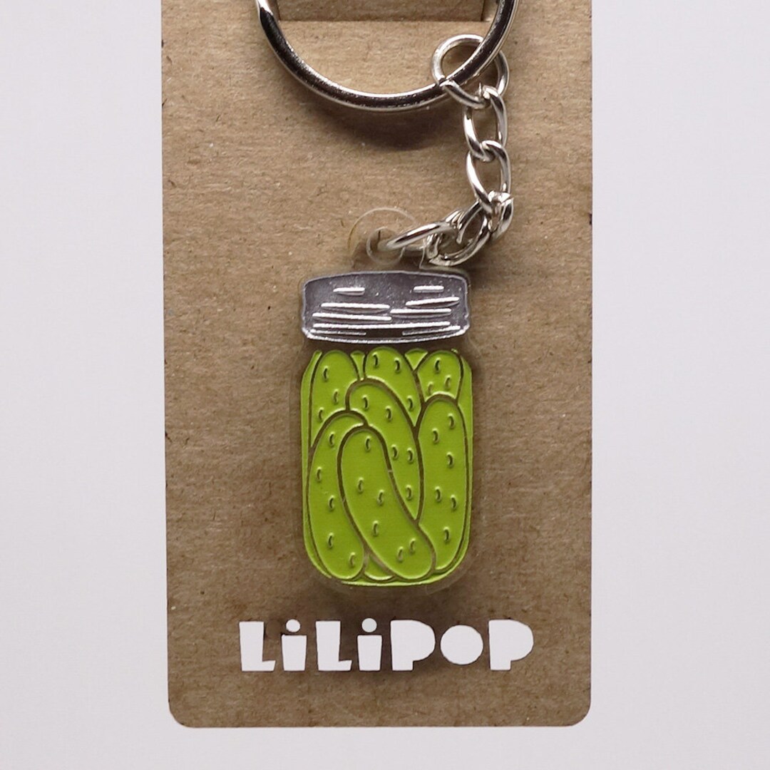 Keychain Lili0968 Pickle Jar Reclaimed Plastic Laser Lilipop - Etsy