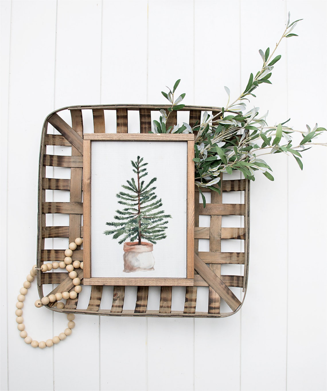 WINTER Tree Wall Art Christmas Printed Art Seasonal - Etsy