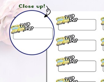 Field Trip Stickers - Etsy