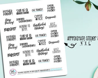 Sassy Stickers Cursing Stickers Curse Word Stickers - Etsy