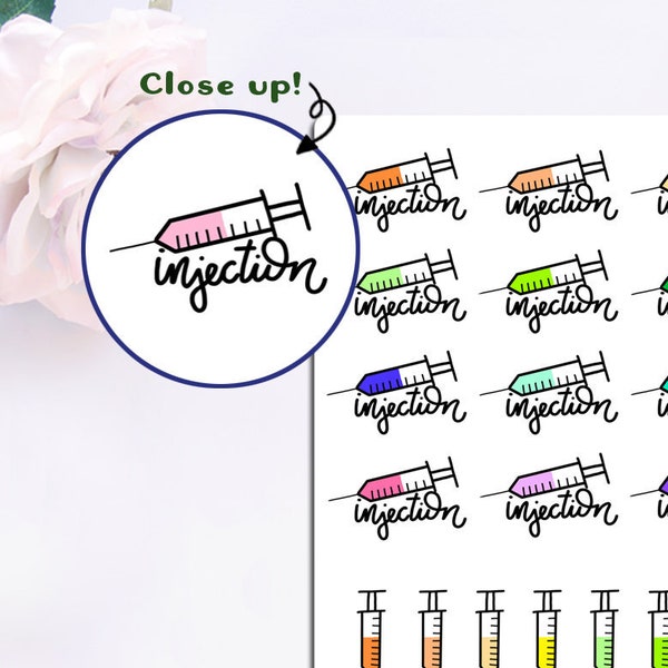 Injection Stickers - Etsy