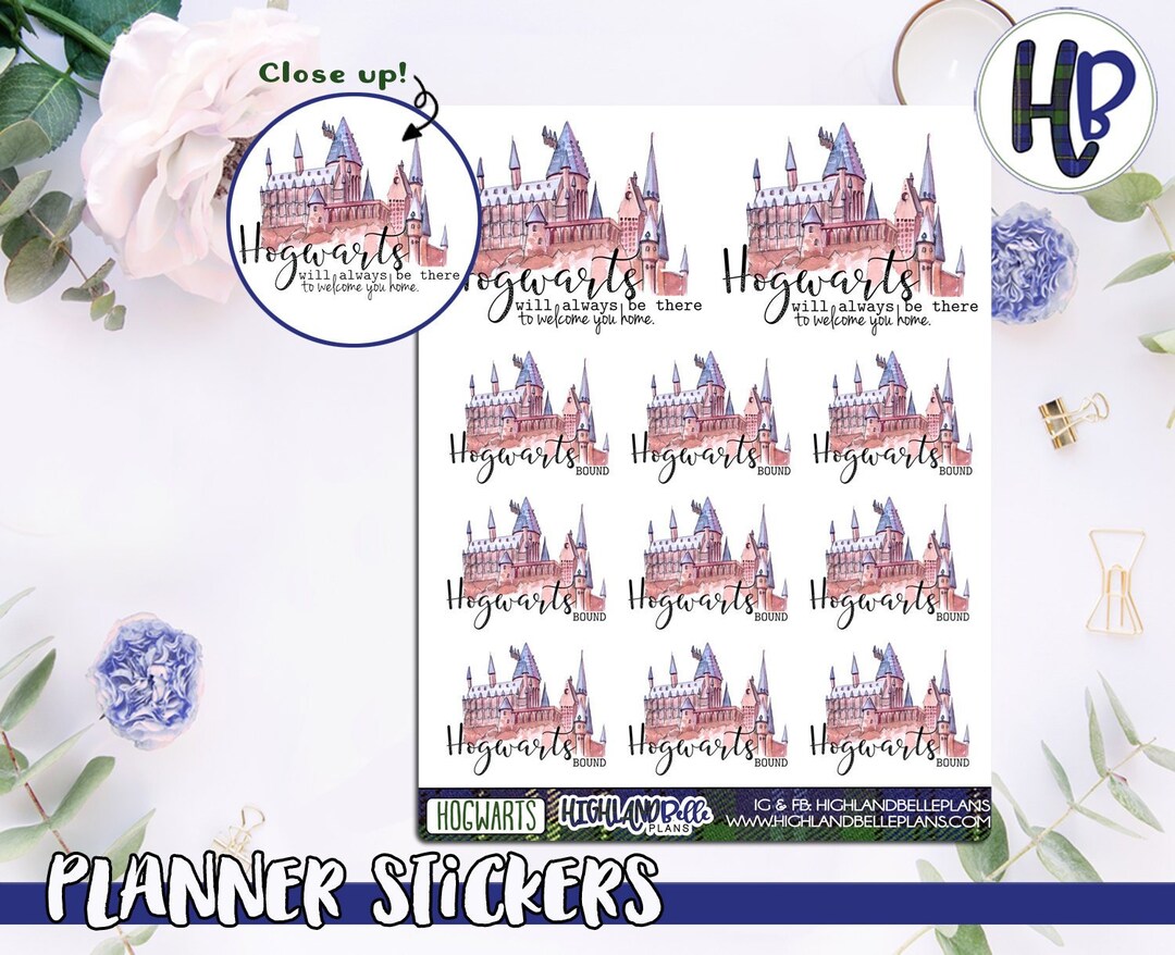 Wizard School Stickers! Perfect for All Size Planners. Perfect for ECLP ...