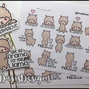 Save the Drama / Llama Love Planner Clip Perfect for Planners ...