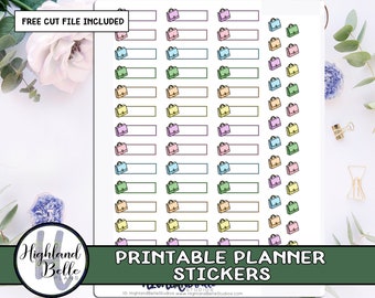 PRINTABLE Work Planner Stickers Download // Happy Planner - Etsy