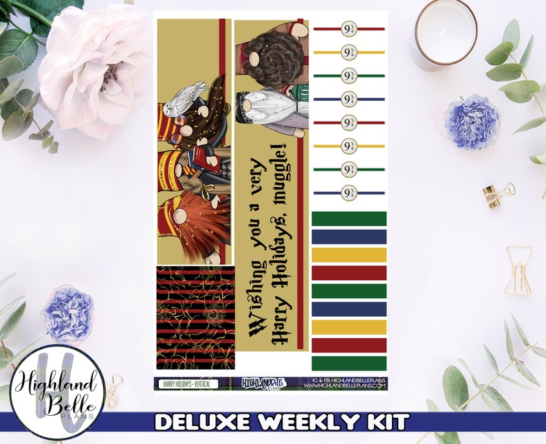Wizarding Gnomes Holiday Deluxe Weekly Planner Kit Available - Etsy