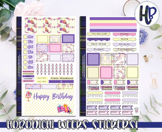 Hobo Weeks Birthday Kit Style 2 Designed to Fit the - Etsy