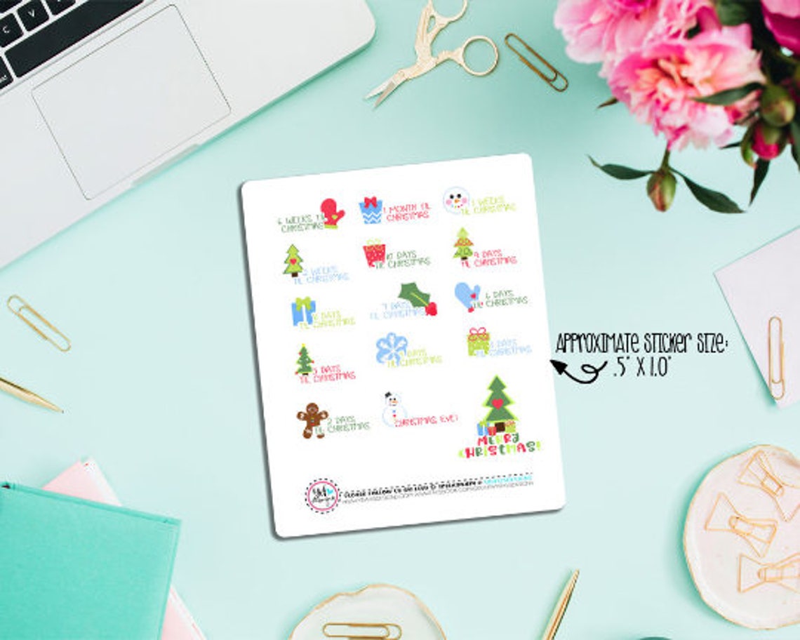 Holiday Count Down Sticker Bundle Perfect for All Size - Etsy