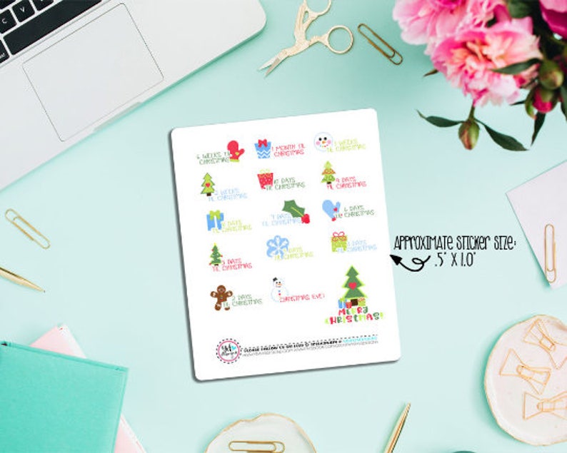 Holiday Count Down Sticker Bundle Perfect for All Size - Etsy