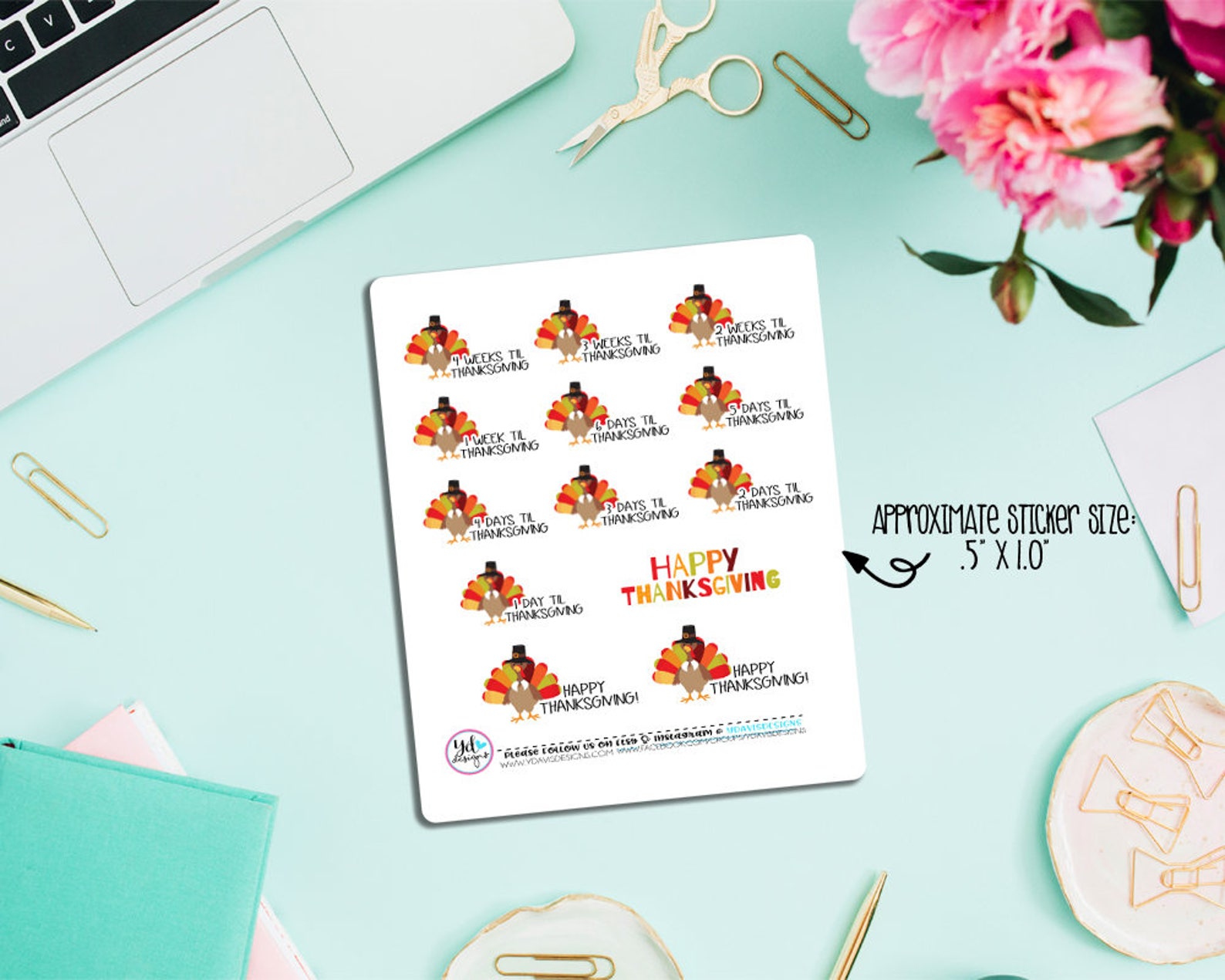 Holiday Count Down Sticker Bundle Perfect for All Size - Etsy