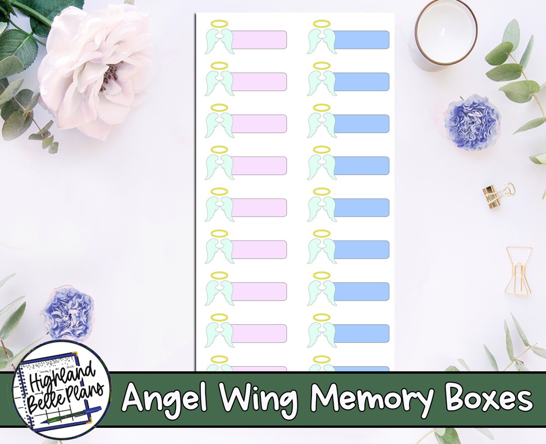 Angel Wing Planner Stickers Perfect for All Planners - Etsy