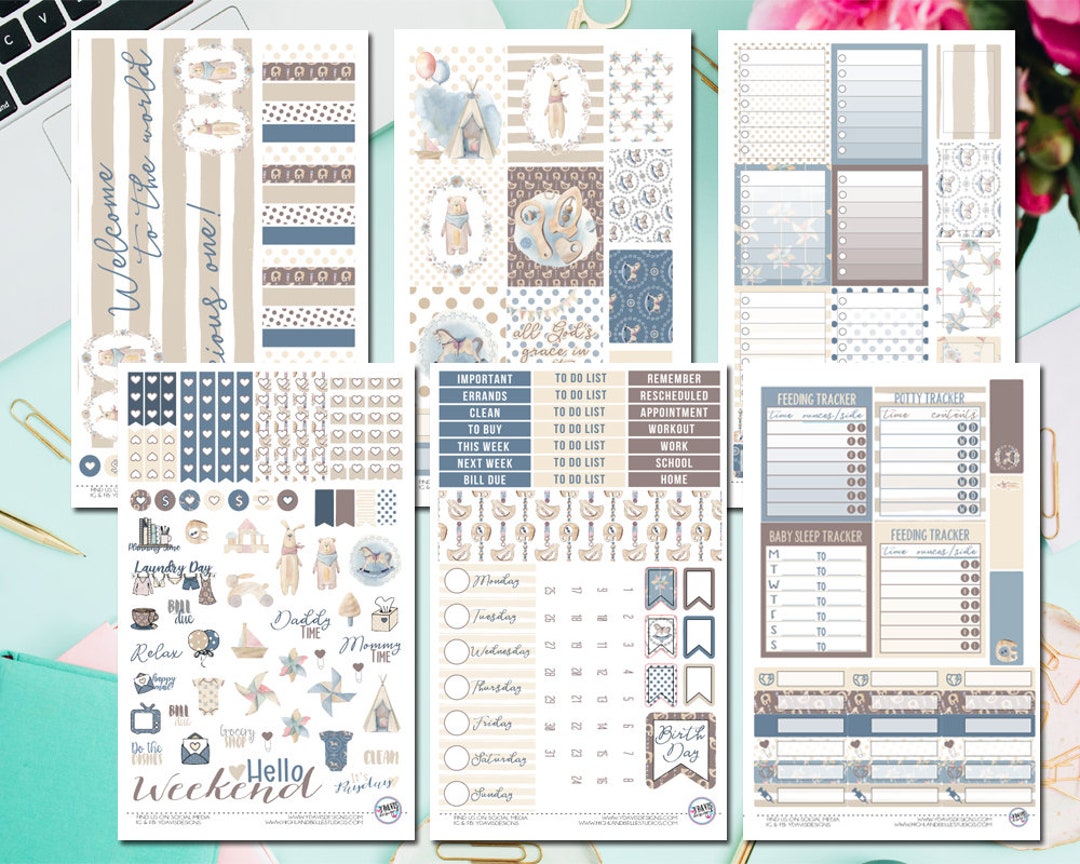 Welcome Baby Deluxe Weekly Planner Kit! Available in Horizontal and ...