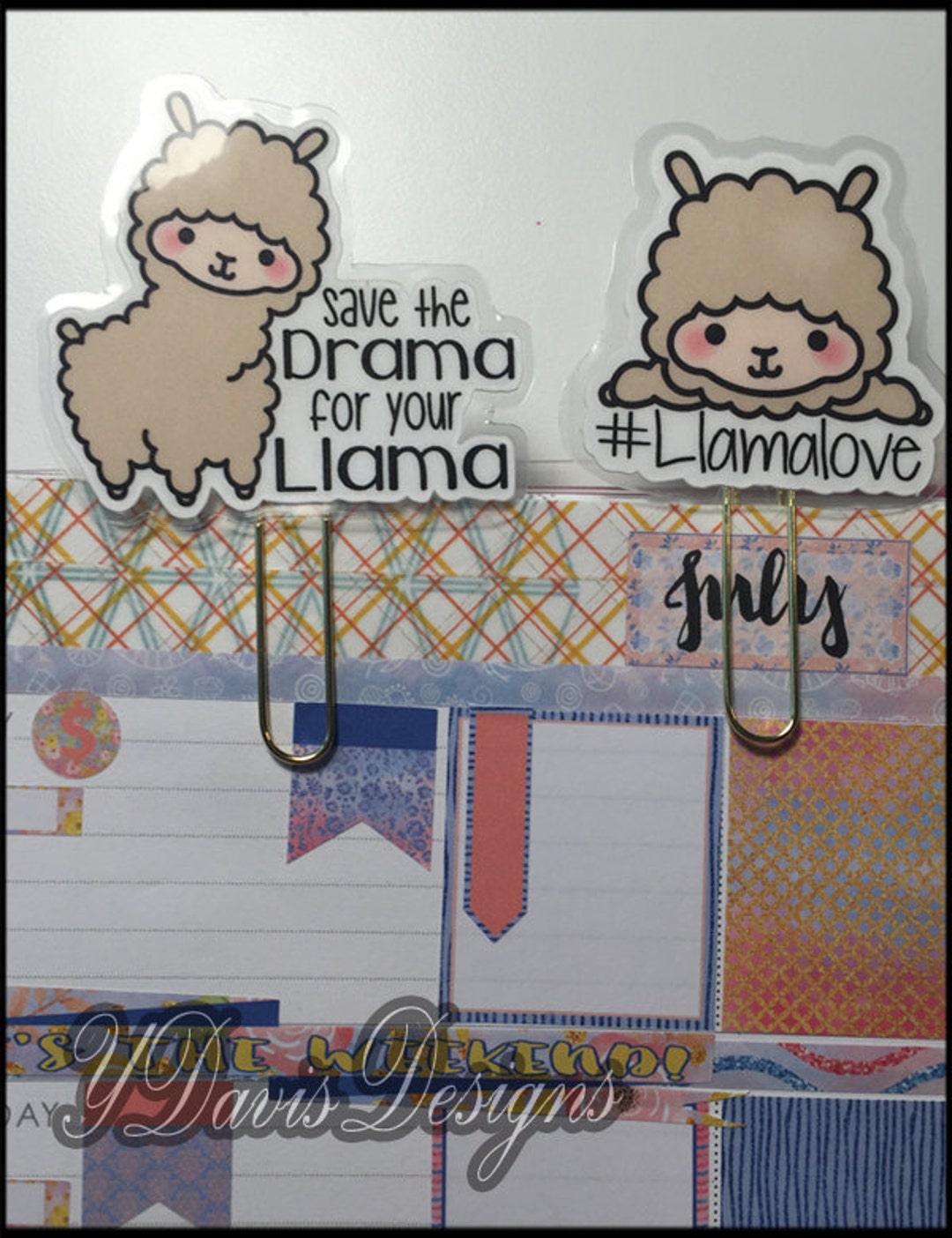 Save the Drama / Llama Love Planner Clip Perfect for Planners ...
