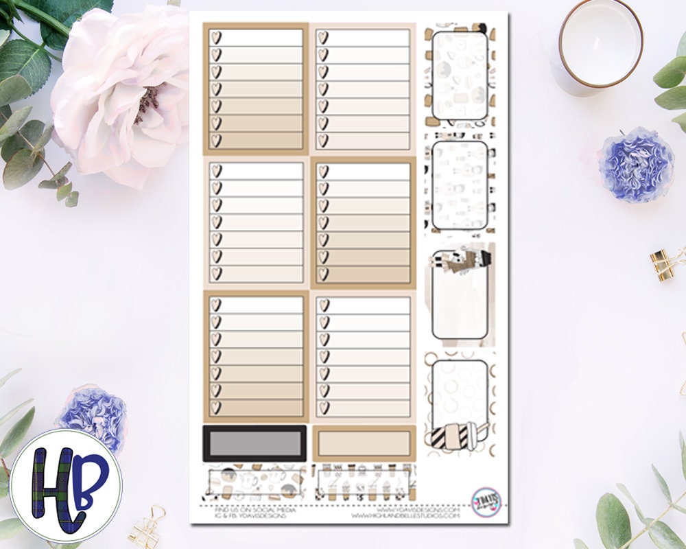 Cozy Coffee Deluxe Weekly Planner Kit! Available in Horizontal and ...