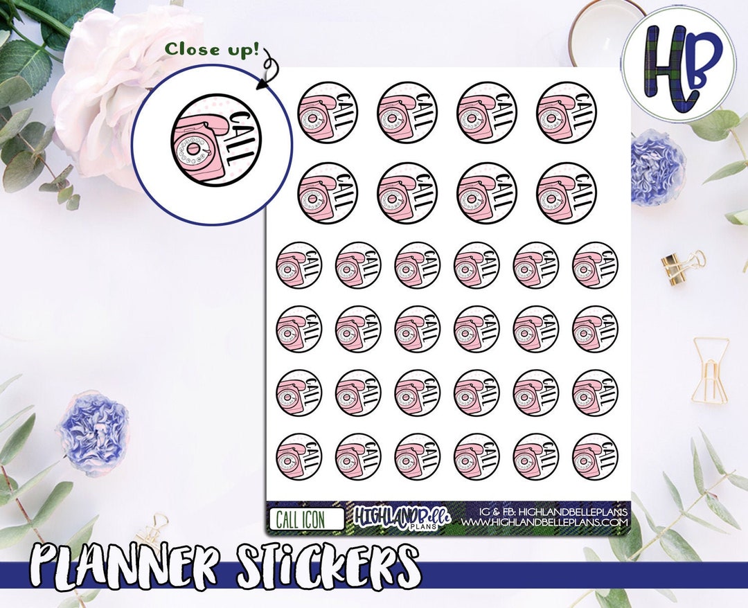 Doodle Call Planner Stickers! Perfect for All Size Planners! - Etsy