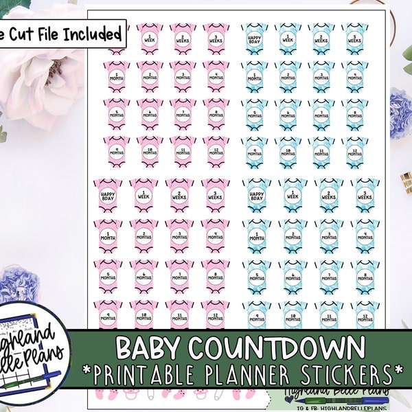 Baby Age Stickers - Etsy