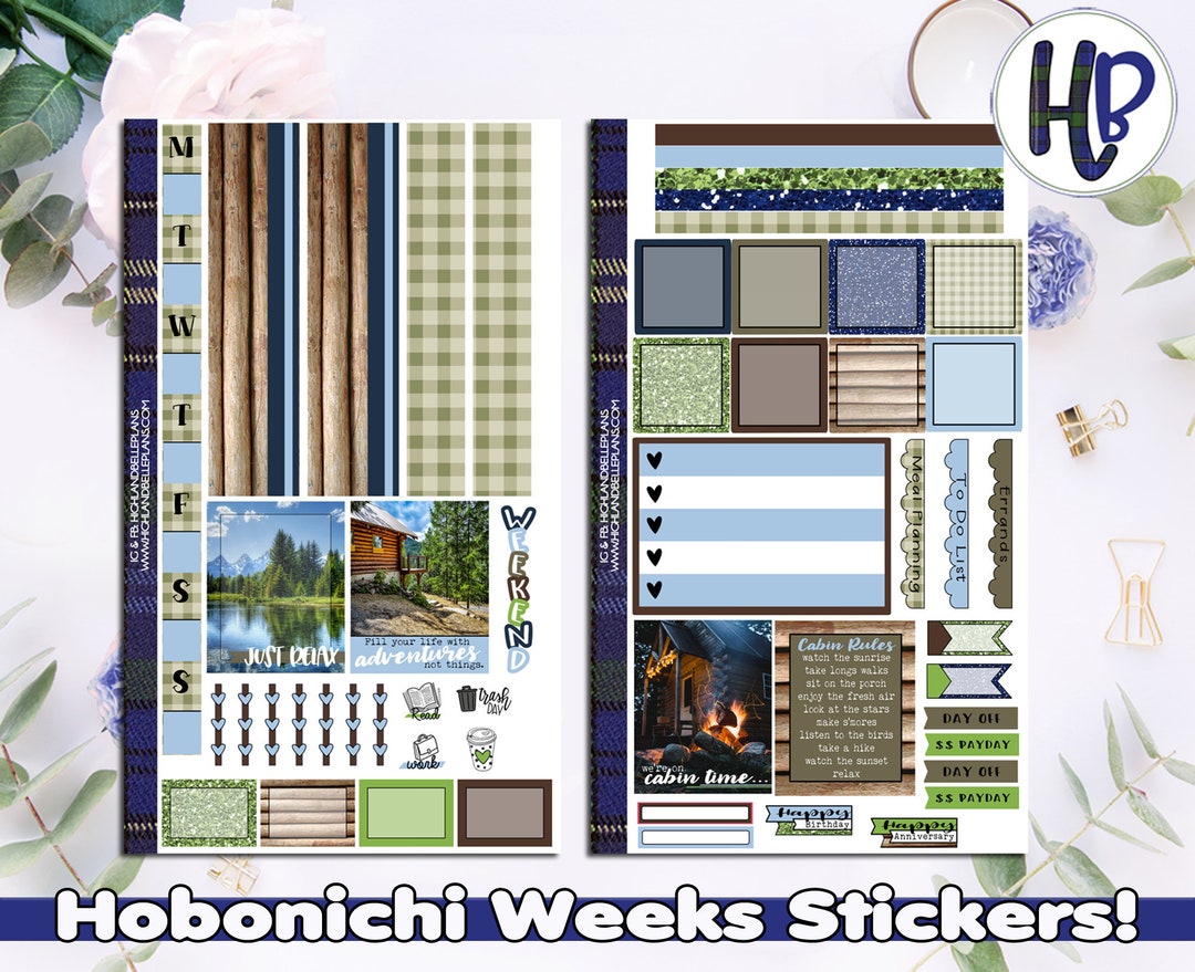 Hobo Weeks Cozy Cabin Kit Designed to Fit the Hobonichi Weeks Planner ...