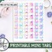 PRINTABLE Galaxy Mini Planner Tabs - Etsy