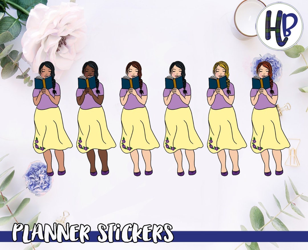Book Lover Hand Drawn Planner Stickers! - Etsy