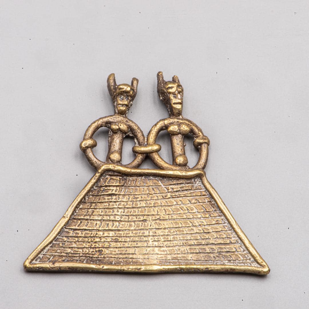African Pendant - Antique Brass Amulet From Senufo People - Ivory Coast ...