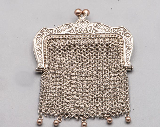 Vintage French Chainmail Purse - Victorian Design - Etsy