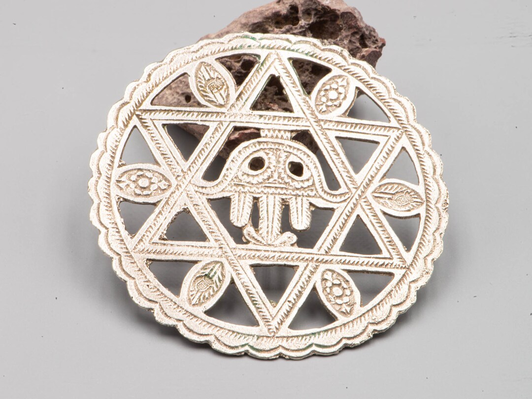 Libya - Antique Large Protective Silver Amulet - 49 Grams - 8,1 Cm ...