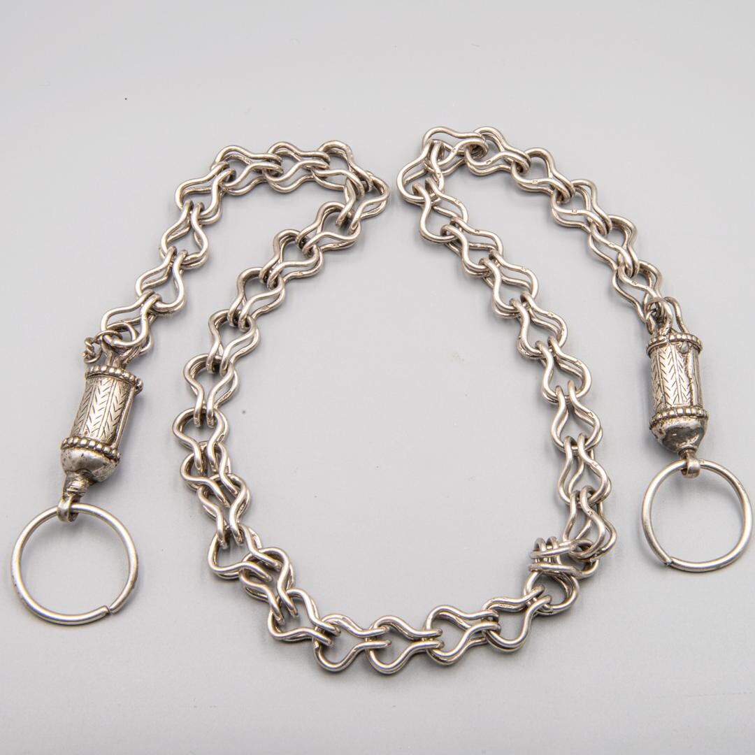 Antique Berber Silver Chain – Moroccan Chest Ornament With Ram ...
