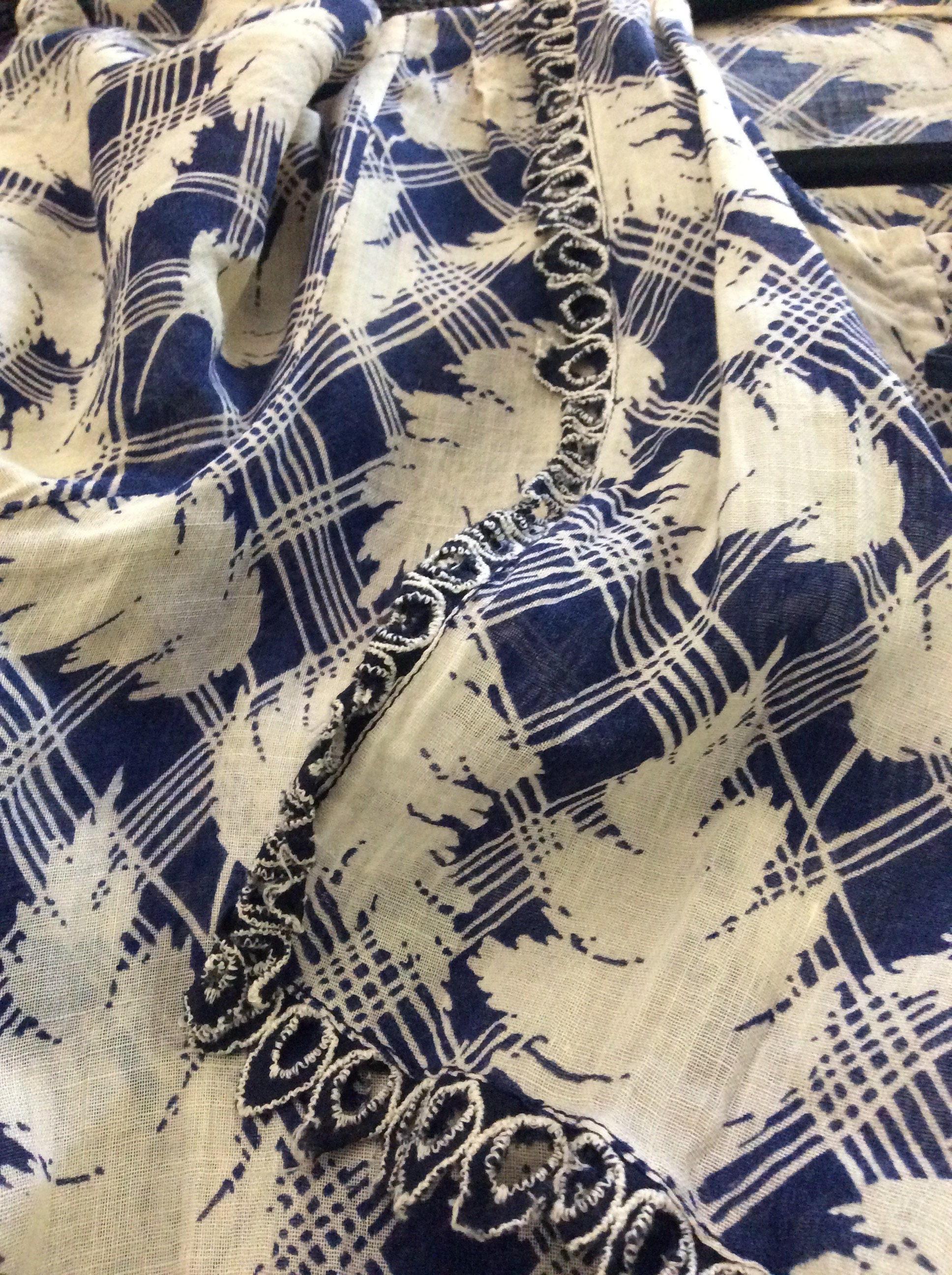 Volup 40 Bust Vintage 30s/40s Light Cotton Dress Large Blue - Etsy