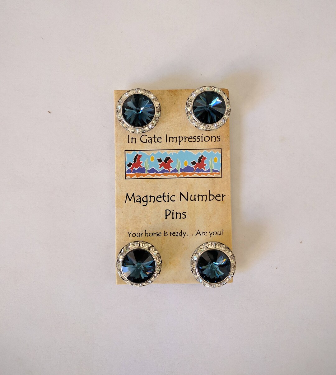 JUMBO MONTANA Magnetic Number Pins Horse Show Number Magnet Rivoli ...