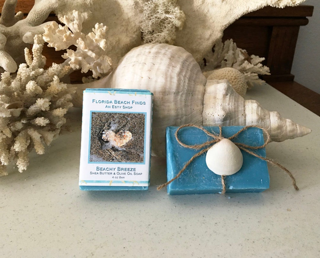 Beach Soaps: 1 to Use and 1 to Display. Lightly Scented, Handcrafted ...