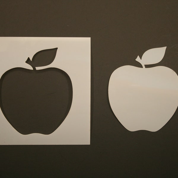 Apple Stencil - Etsy