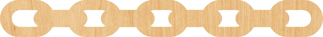 Chain Laser Cut Out Wood Shape Craft Supply - Woodcraft Cutout - Etsy