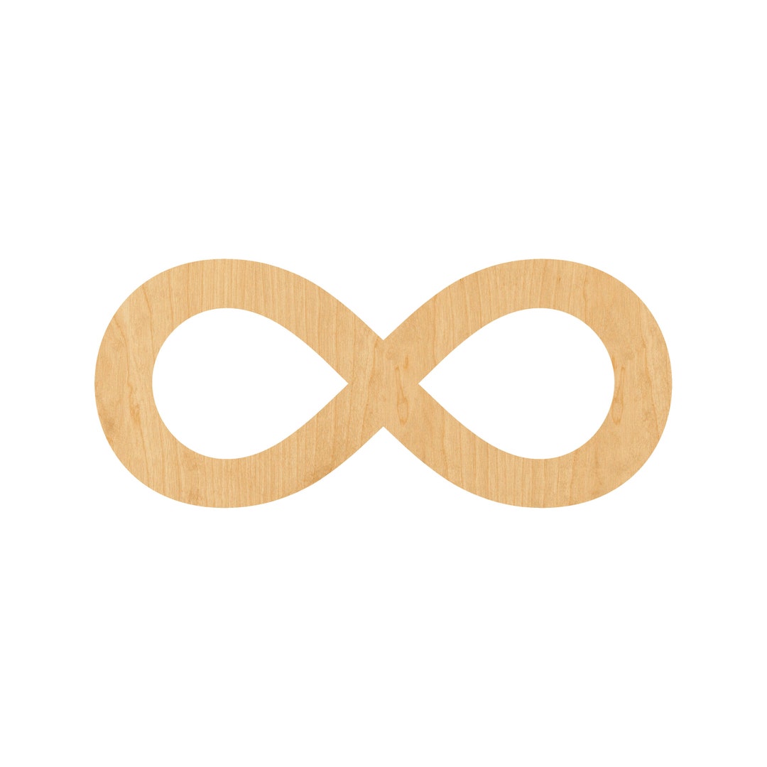Infinity Symbol Laser Cut Out Wood Shape Craft Supply - Woodcraft ...