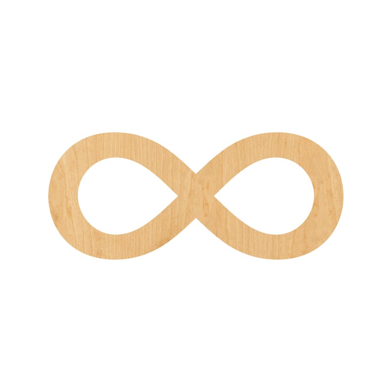 Infinity Symbol Laser Cut Out Wood Shape Craft Supply Woodcraft Cutout ...