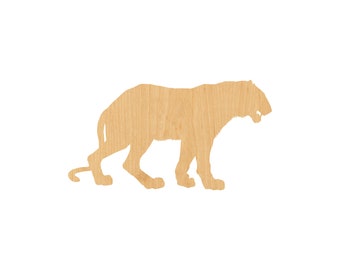 Unfinished Wooden Jaguar Shape Animal Wildlife Craft From 1 up to 46 ...