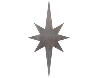 Polaris Star Metal Cutout Shape, Wall Art Decoration for Home ...